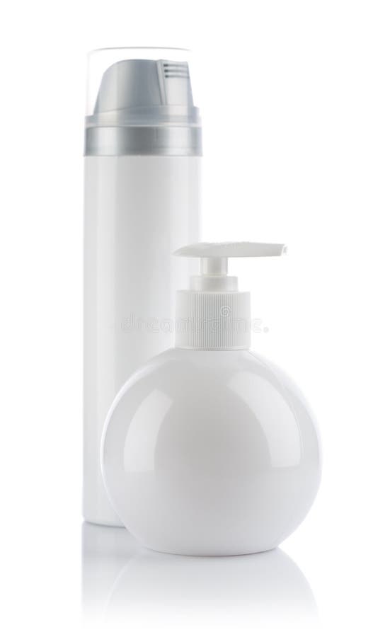 Two spray stock image. Image of plastic, cream, isolated - 15668477