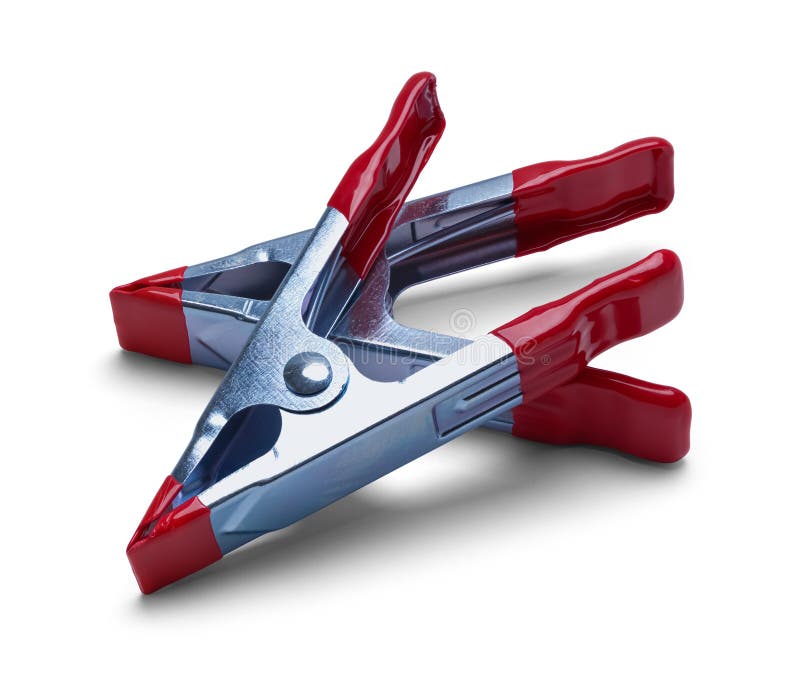 Spring Clamps with Rubber Coating Stock Photo - Image of large, macro ...