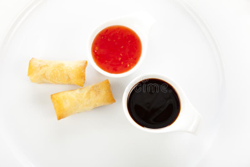 Two Spring Rolls stock image. Image of chinese, prepared - 19247933