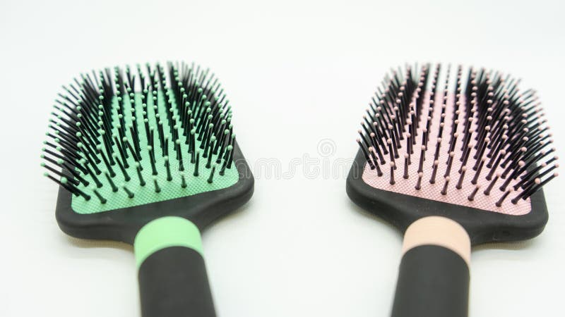 Two Square Combs for Your Beautiful Hair Stock Image - Image of hand ...