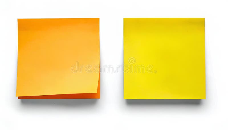 Two Sticky Notes stock illustration. Illustration of blank - 362684896