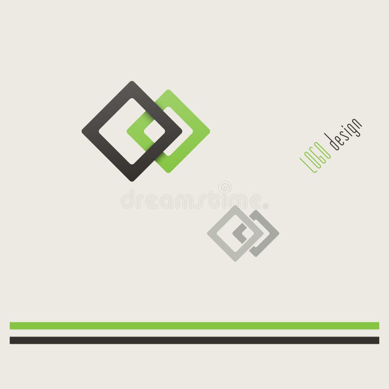 Two squares logo stock illustration. Illustration of emblem - 54848673