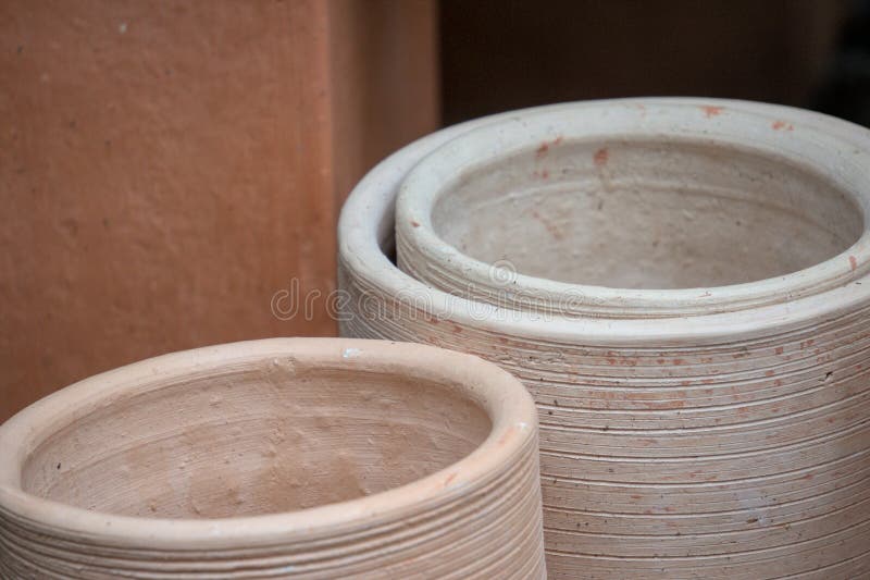 Two Stacked Ceramic Terracotta Pots Stock Photos - Free & Royalty-Free ...