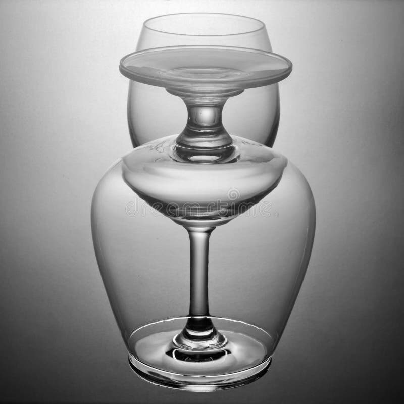 Clear Glass upside down stock image. Image of shape, glass - 30744737