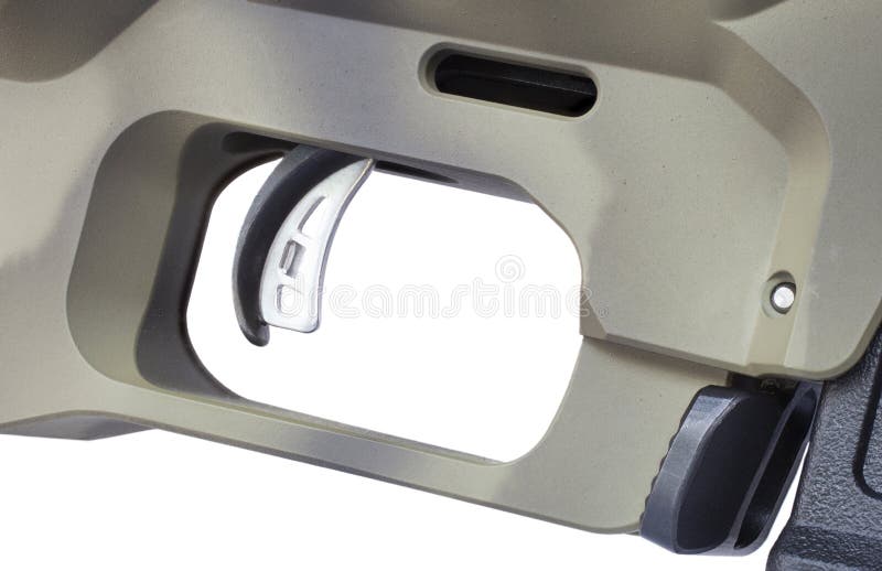 Two Stage Trigger on a Bolt Action Rifle Stock Photo - Image of camo ...