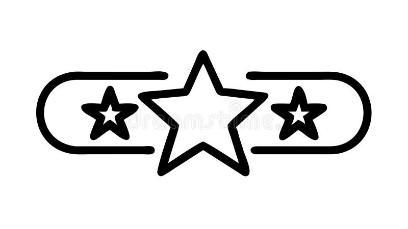 Two Star Rating Indicator , Vector Design Generative AI Stock Vector ...