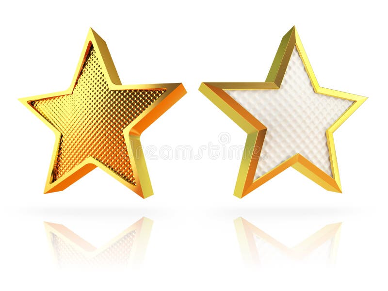 Two star shape stock illustration. Illustration of abstract - 189218497