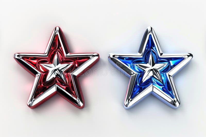 Two Star Shaped Magnets Side by Side, Suitable for Various Projects ...