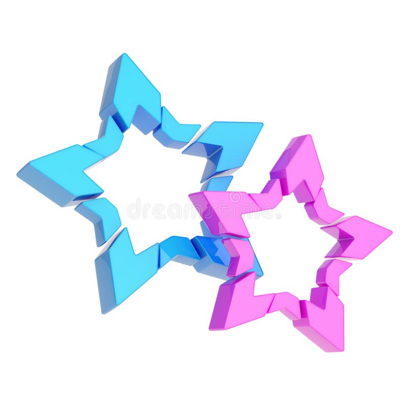 Two stars composition stock illustration. Illustration of background ...