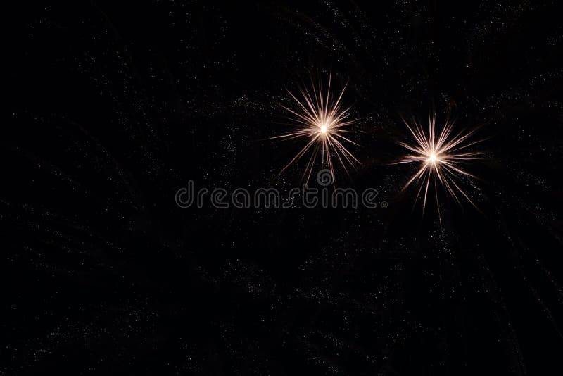 Two Stars in the Sky Abstract Stock Photo - Image of fire, celebration ...