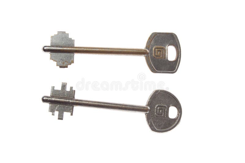 Two steel key stock image. Image of apartment, keys, jail - 7122599