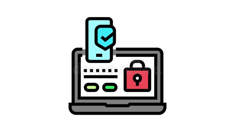 Two Step Authentication Color Icon Animation Stock Footage - Video of ... Two Step Authentication Color Icon Animation Stock Footage - Video of ...