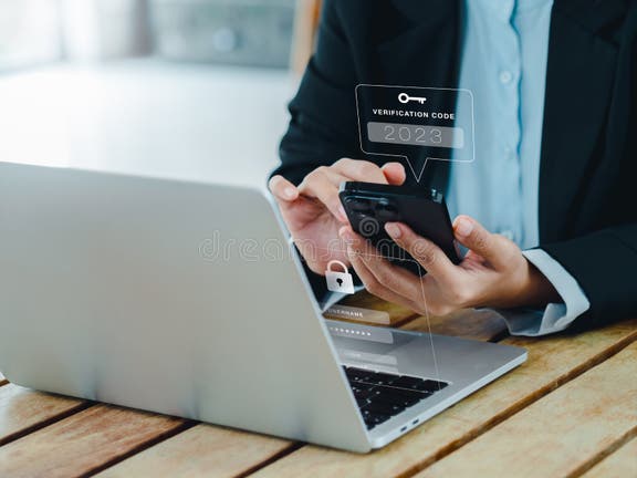 Two Steps Authentication 2FA Concept. 2023, Verification Code and Key ...