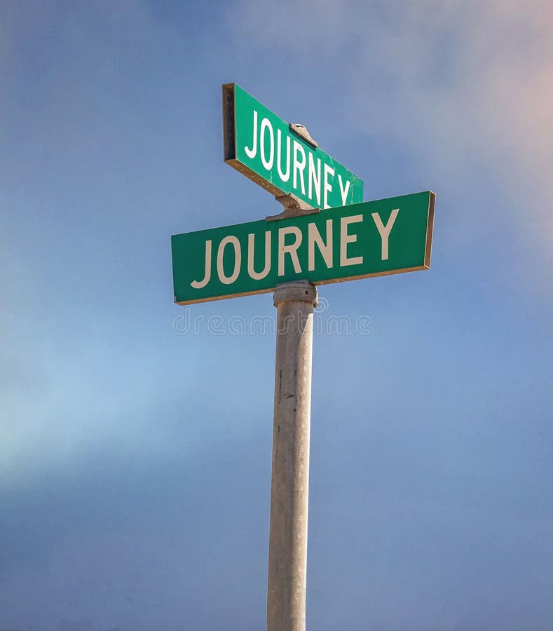 Two Street Signs Indicating the Intersection of Journey and Journey ...