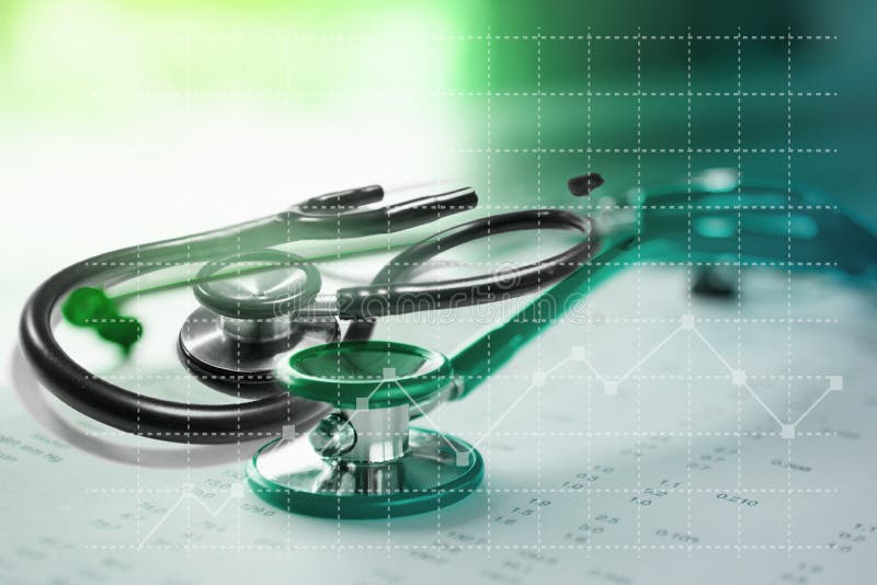 Two stethoscope stock image. Image of equipment, cardiogram - 180095377