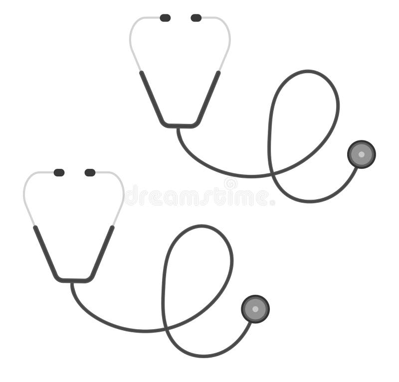 Vector Illustration Of Cartoon Doctor With Stethoscope