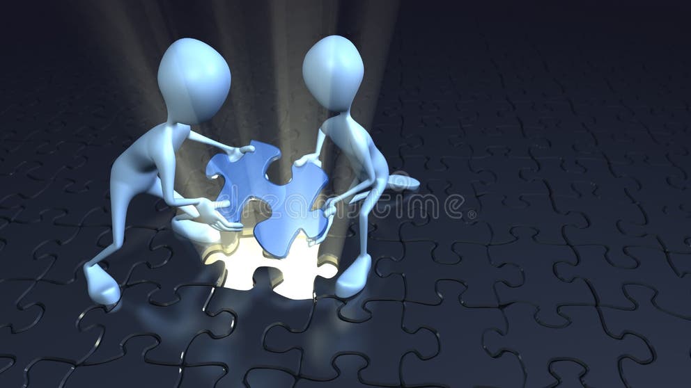 Stick Figures Puzzle Stock Illustrations – 82 Stick Figures Puzzle ...