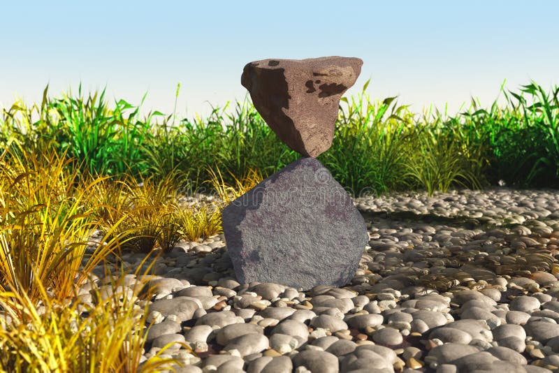 Two stones stock photo. Image of copy, tranquil, gray - 29177624