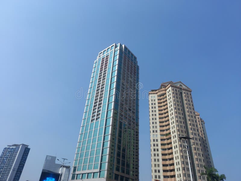 Two Storey Buildings Facing Each Other Stock Image - Image of landmark ...