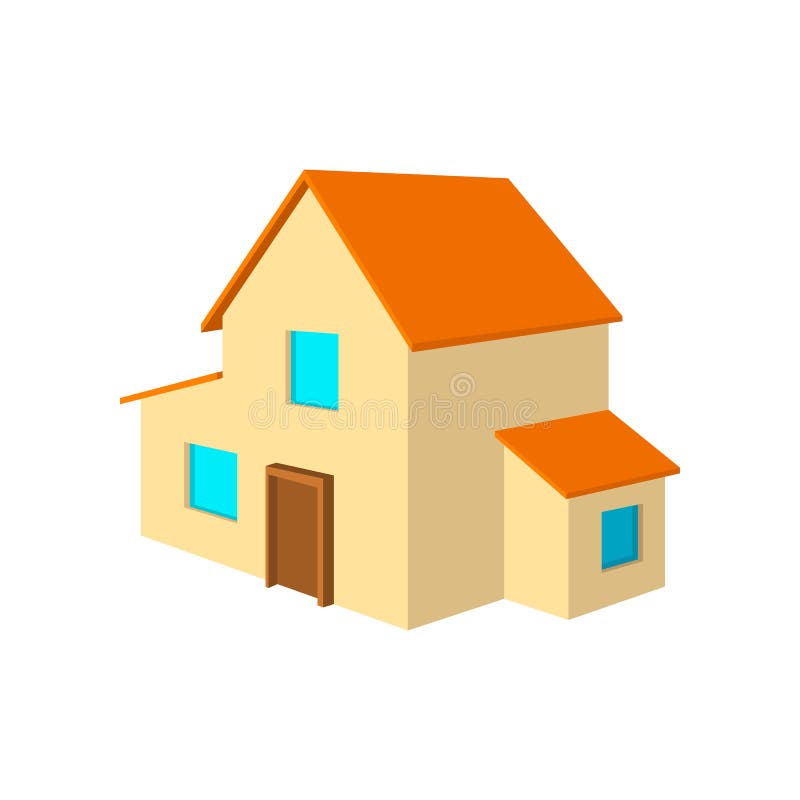 Toy house cartoon icon stock illustration. Illustration of equipment ...