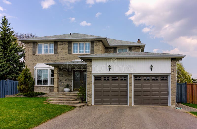 Two storey house stock photo. Image of spring, entrance - 53657118