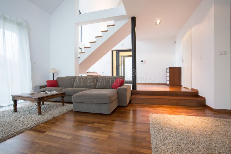 Two storey house stock photo. Image of living, design - 54692124