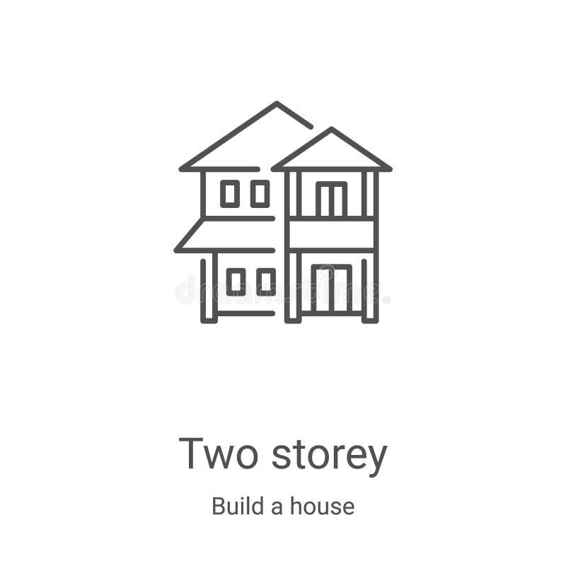 Double Storey House Stock Illustrations – 135 Double Storey House Stock ...