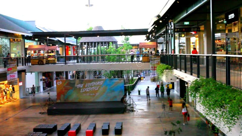 Two-storey Shopping Mall . Video in Shift Motion Stock Video - Video of ...