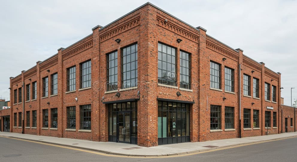 Classic Red Brick Building Corner Stock Illustrations – 61 Classic Red ...