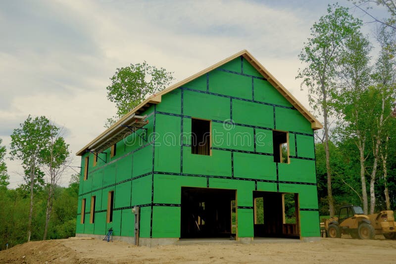 Home Being Built Carpentry Construction Stock Photo - Image of ...