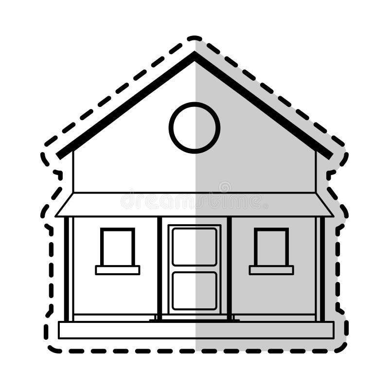 Two story house icon image stock illustration. Illustration of element ...