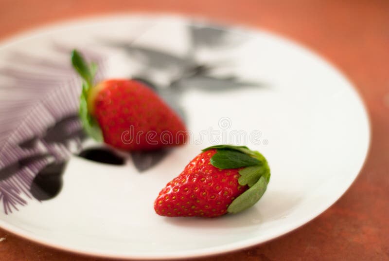 Two strawberries stock photo. Image of berrie, fresh - 25608278