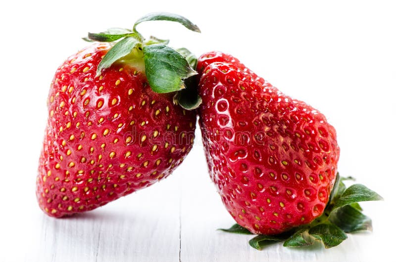 Two strawberries stock image. Image of organic, slice - 28588055