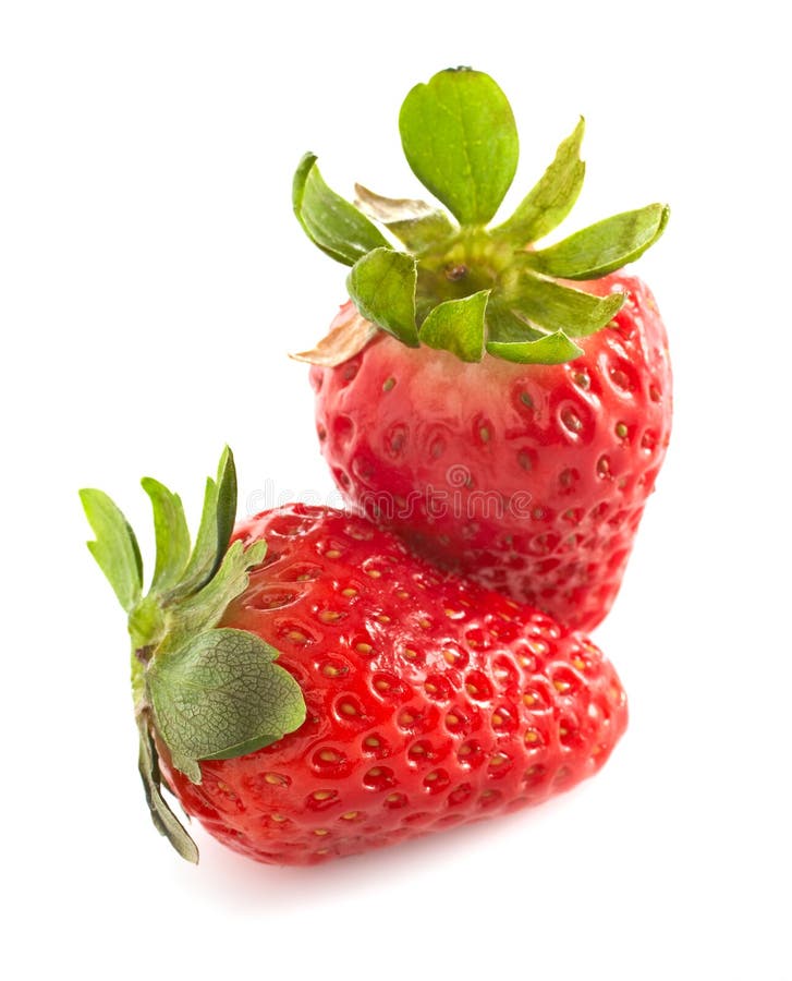 Two strawberries stock image. Image of healthy, closeup - 29594867