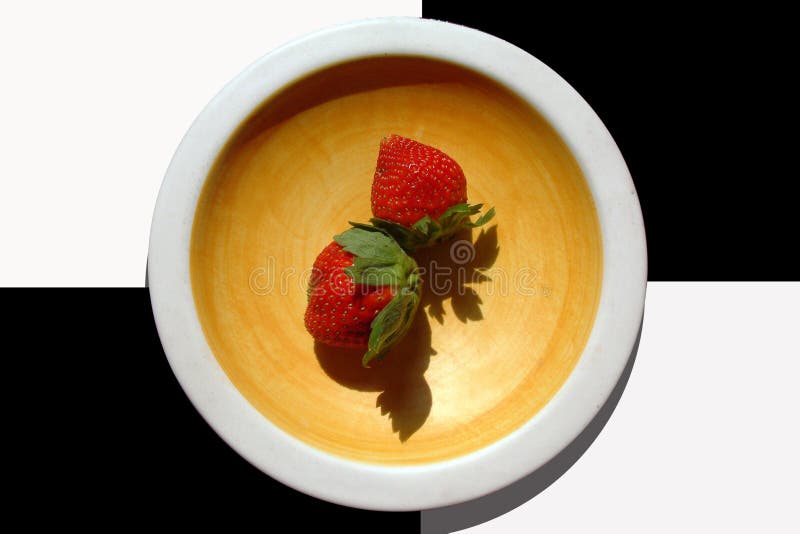 Two strawberries stock photo. Image of shapes, colours, life - 37600