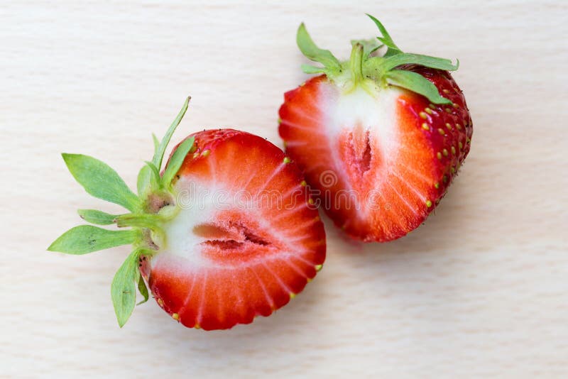 Two strawberries stock image. Image of freshness, fresh - 73745281