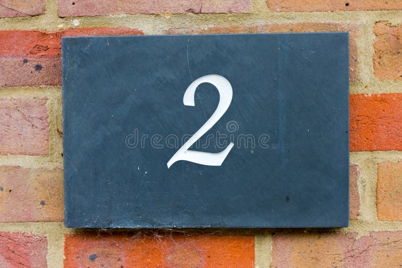 Two street number stock image. Image of colored, multi - 37801023