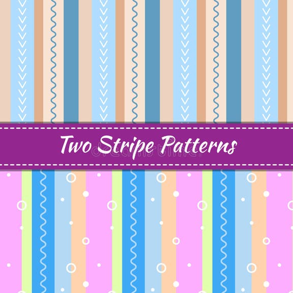 Two stripe patterns stock image. Image of seamless, color - 139093559