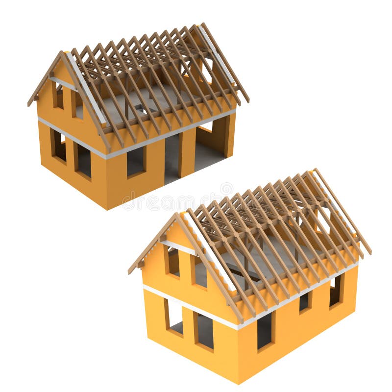 Two Structural Construction Perspective Schema Design Stock ...