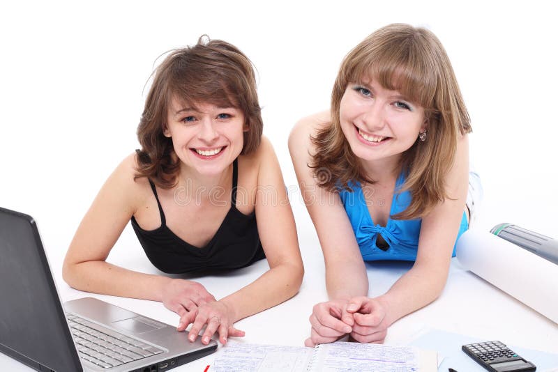 Two students stock image. Image of examinations, preparation - 19509983