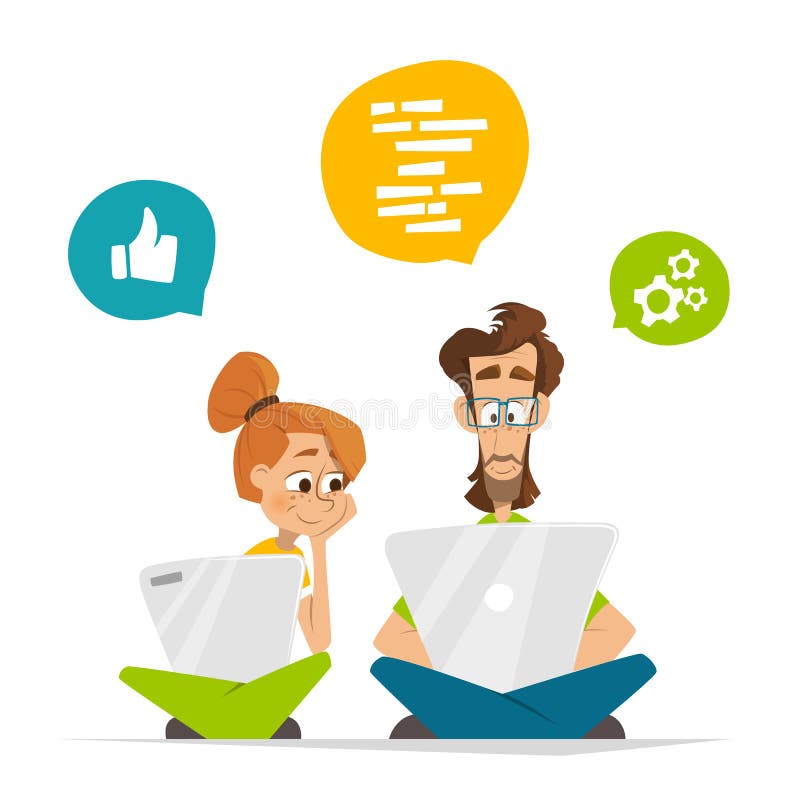 Two Students Stock Illustrations – 1,342 Two Students Stock ...