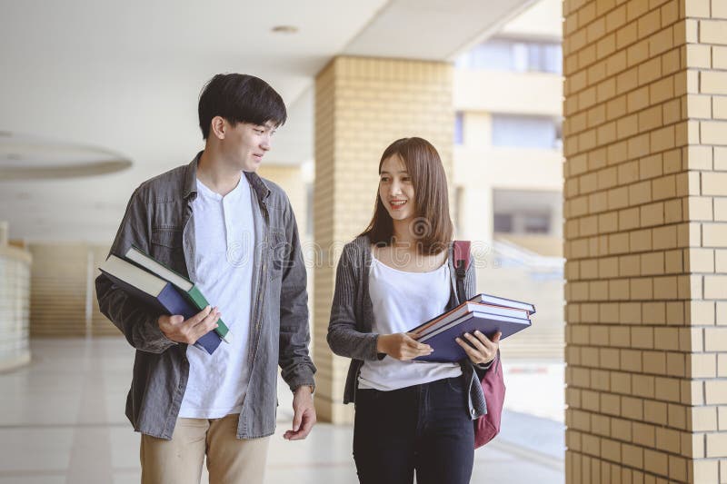 Two Students are Discussing about Exam Preparation, Presentation, Study ...