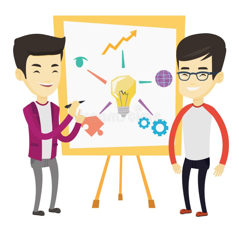 Professor Students Working Project Stock Illustrations – 14 Professor ...