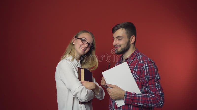 Two Students Have a Friendly Discussion Stock Footage - Video of ...