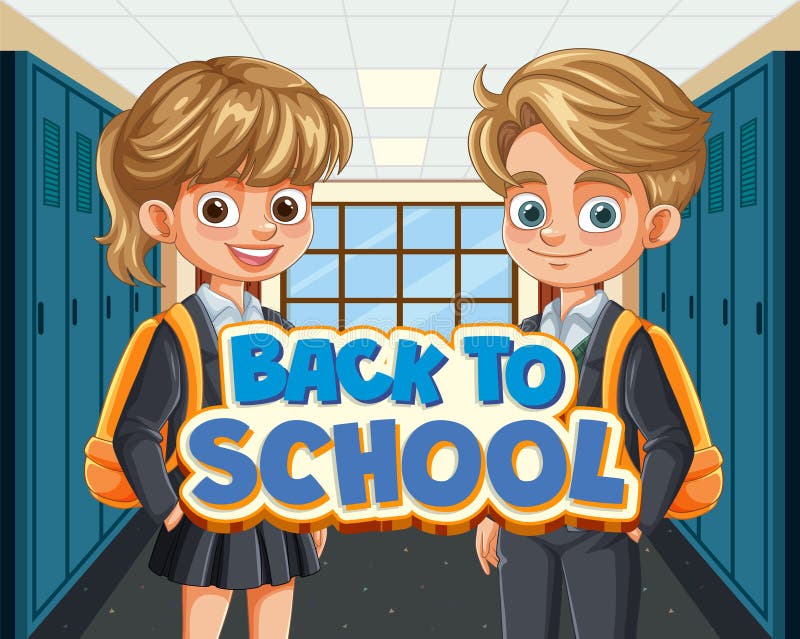 Students Go Back Home by School Bus Stock Vector - Illustration of girl ...