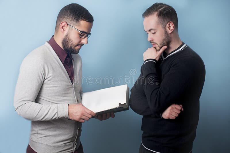 Two Students are Trying To Understand and Learn Lesson Stock Image ...