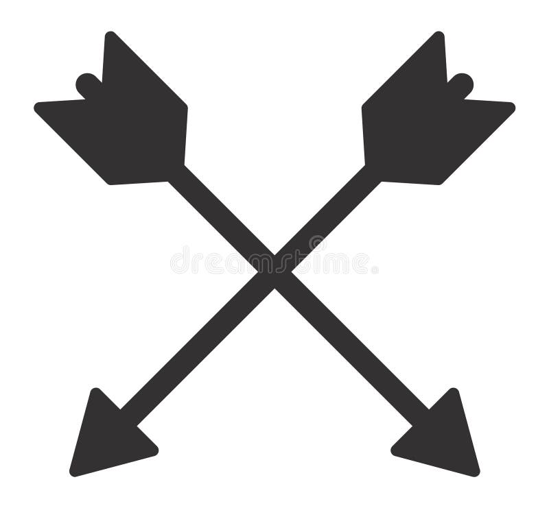 Stylized Arrows and Target Isolated Stock Vector - Illustration of ...