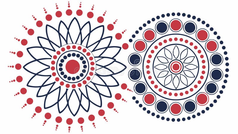 Two Stylized Mandala Patterns, Detailed Geometric Vector, Vector Design ...
