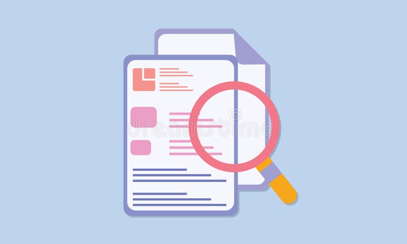 Media File Management Icon Vector. Searching Image and Video Files in ...