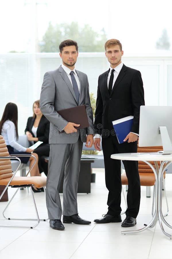 Two Successful Business People Looking Confident Stock Photo - Image of ...